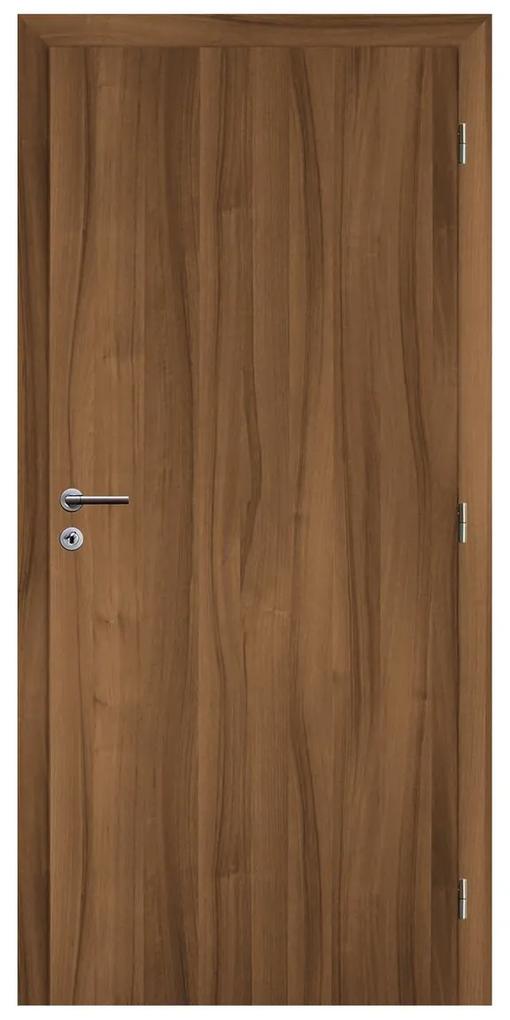 Solodoor Interiérové dveře 70 P, 750 × 1985 mm, fólie, pravé, ořech královský, plné