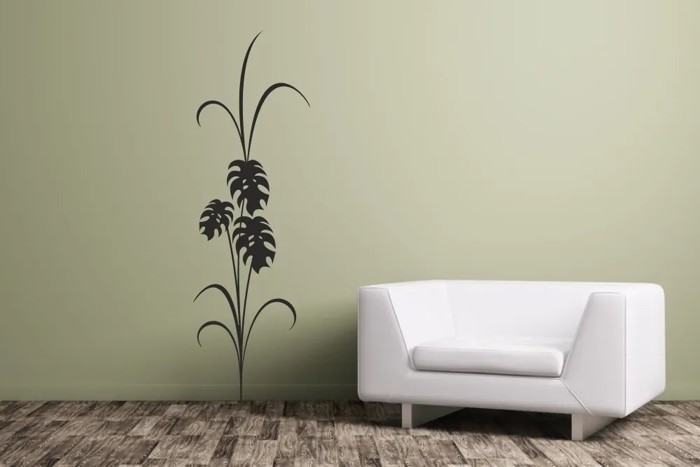 WALLVINIL Samolepky na zeď - Vysoká tráva Barva: Fialová, Velikost: 100x32 cm