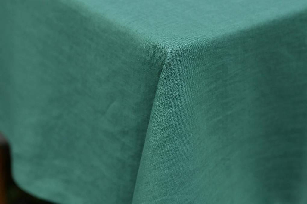 Nelly Zelené lněné ubrusy a běhouny Rozměr: 40x180 cm