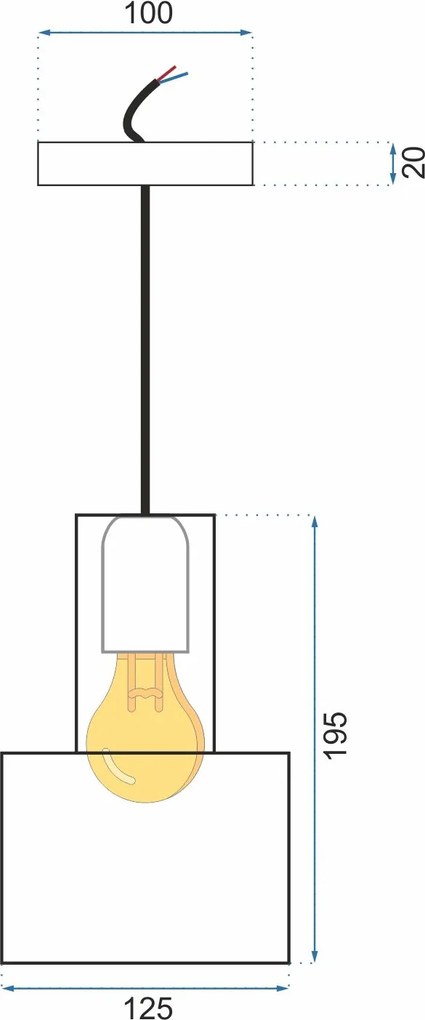 Toolight - Moderní kovová stropní lampa 1xE27 APP285-1CP, chromová, OSW-08403