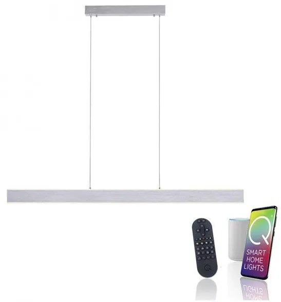 PN 2440-95 Q-ADRIANA Paul Neuhaus LED závěsné svítidlo hliník, RGB, Smart Home ZigBee RGB+2700-5000K - PAUL NEUHAUS