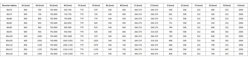 Mexen Lunar-F Duo, skládací sprchový kout 80 x 75 cm, 8mm čiré sklo, zlatý profil, 836-080L-075P-50-00