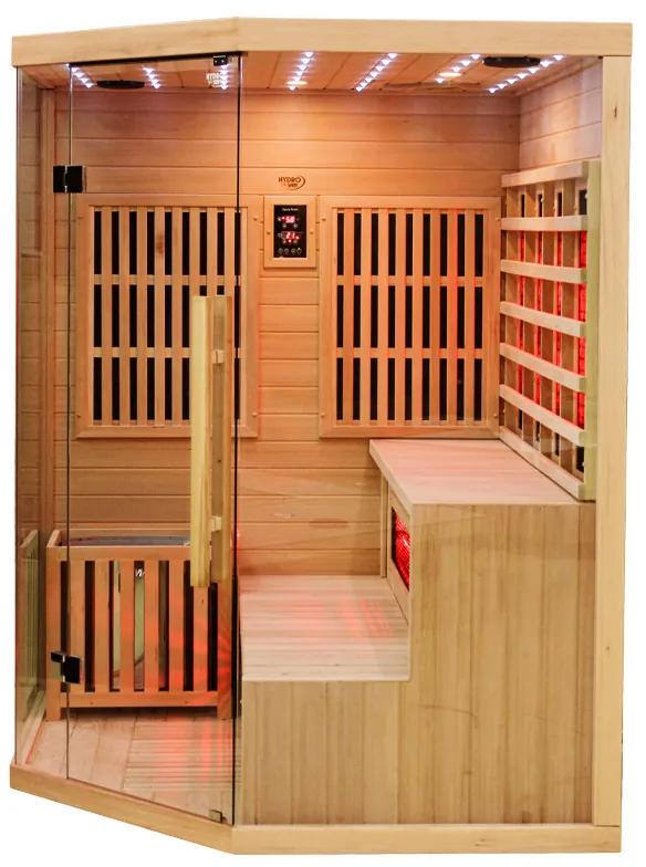 BPS-koupelny Kombinovaná sauna 2v1  - Infrasauna + finská sauna 150x150, 4-5 osob
