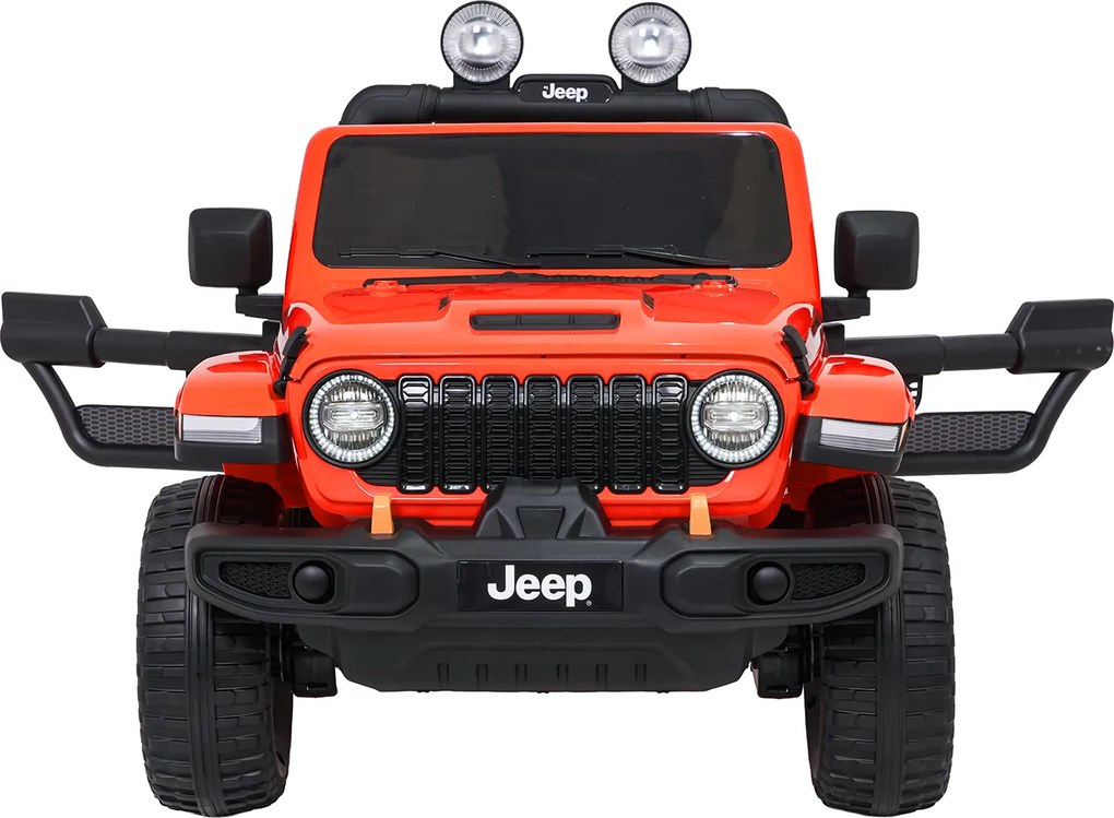 Ramiz Jeep Wrangler Rubicon LIFT elektrické autíčko pro děti oranžové