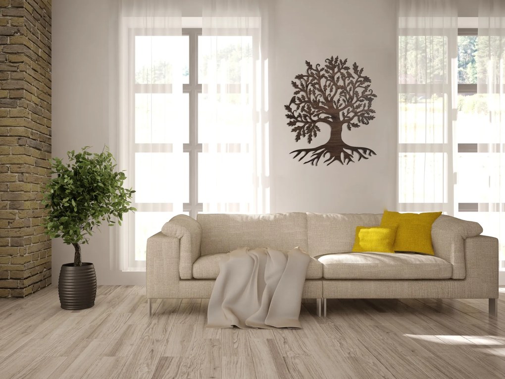 Li-Go "Dub" strom života bez podsvícení provedení: dub světlý, velikost: 70x80 cm