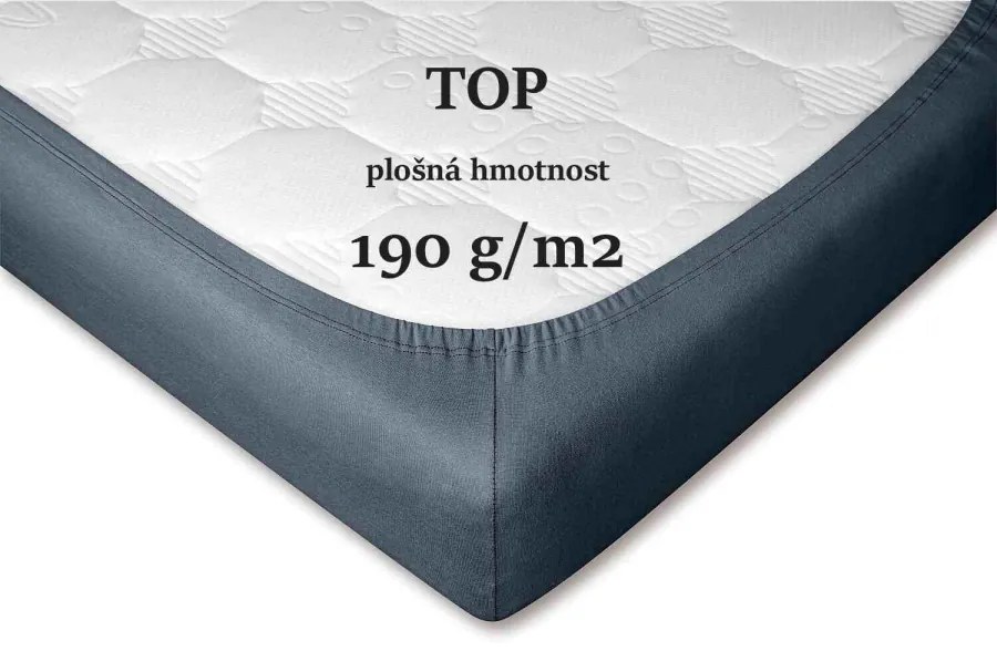 DADKA Jersey prostěradlo tmavě šedé Rozměr 35x75x2