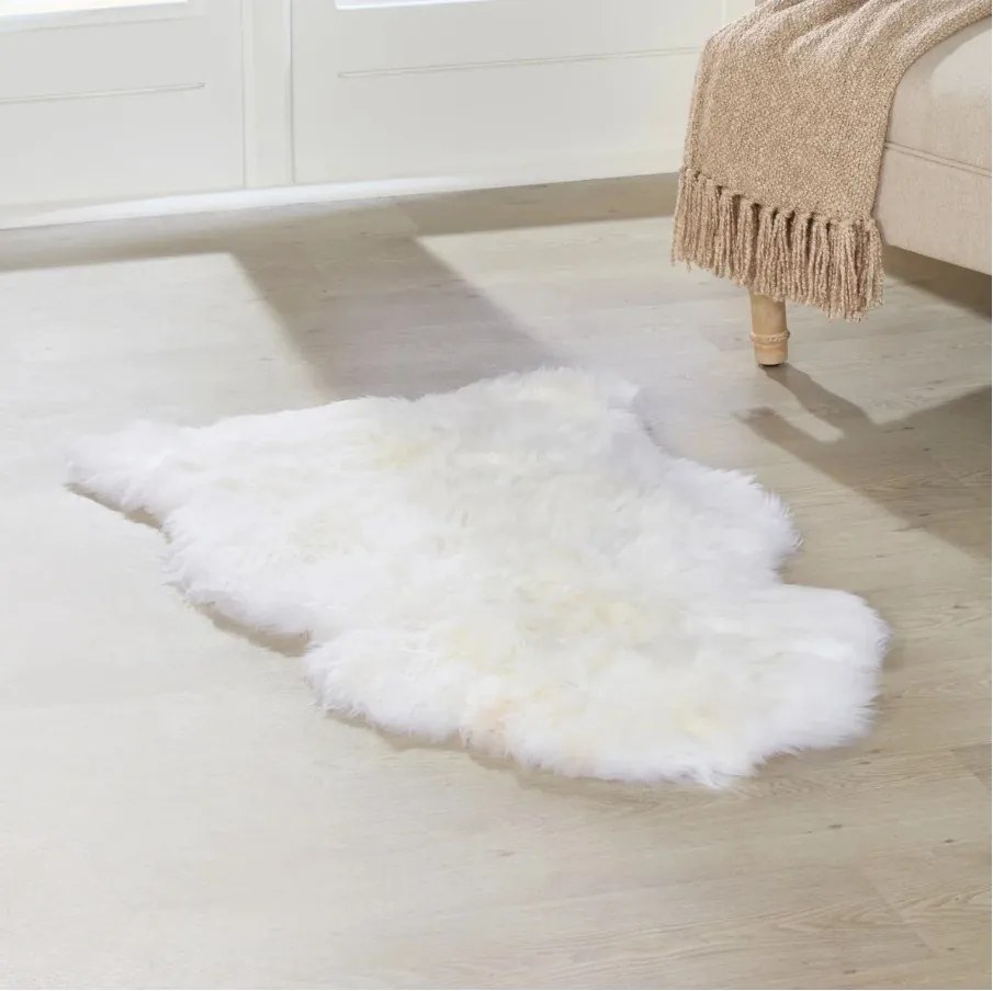 Bílá ovčí kožešina Native Natural Sheep, 60 x 120 cm
