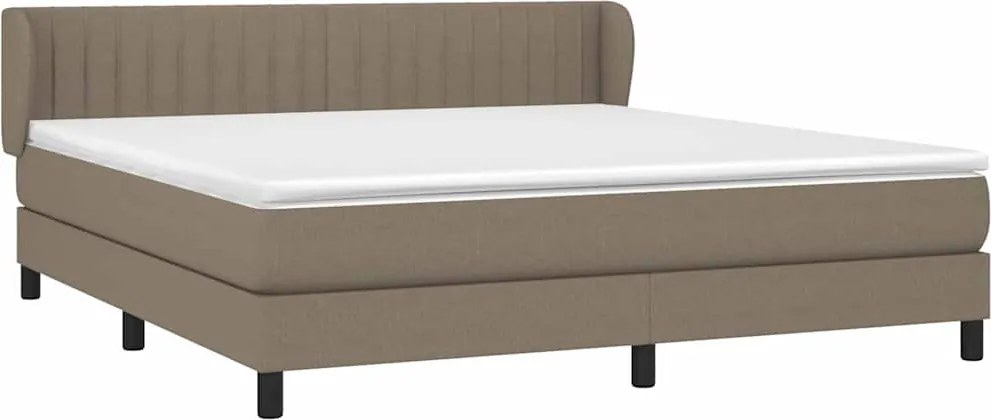 Box spring postel s matrací taupe 160x200 cm textil 3126417