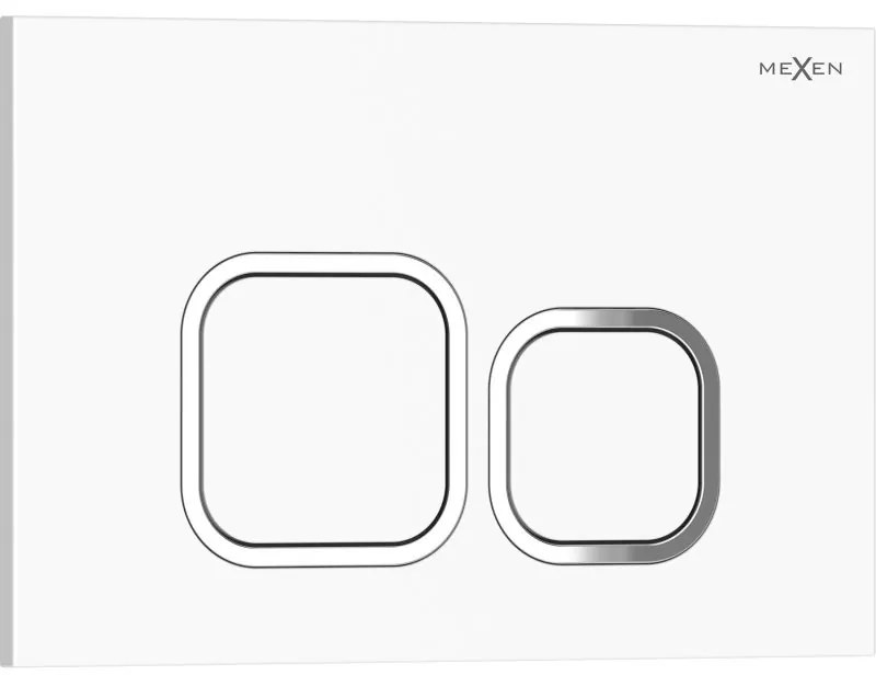 Mexen Tex 03 tlačítko splachování, bílý lesk - 6103-01