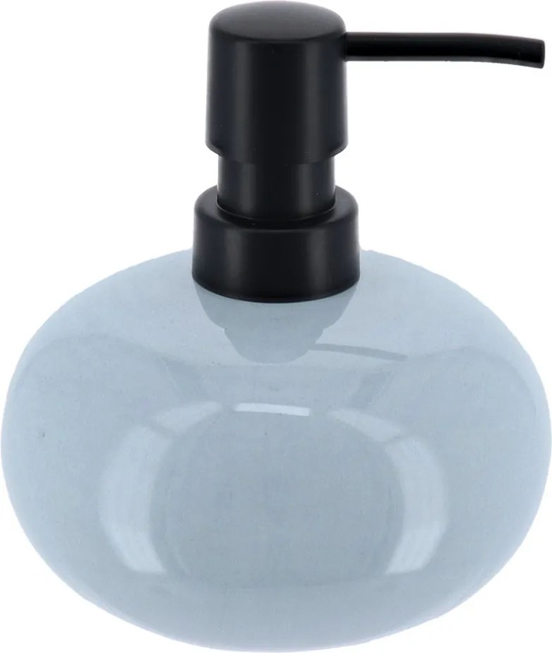 Dávkovač mýdla Laveo, modrá/s černými prvky, 400 ml