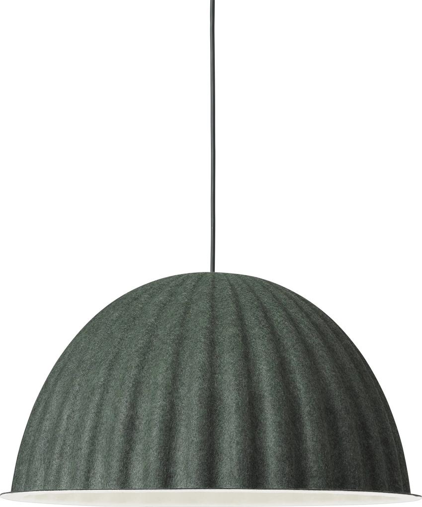 Závěsná lampa Under The Bell 55 cm tmavě zelená