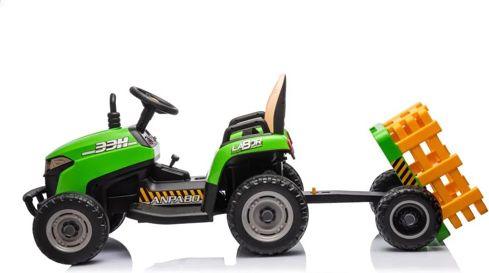 LEAN CARS Akumulátorový traktor BBH-030, zelený