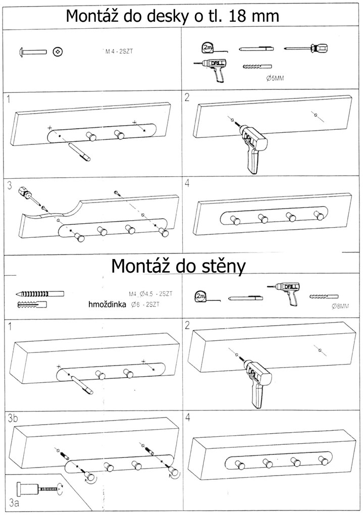 In-Design Věšák Rio černý velký