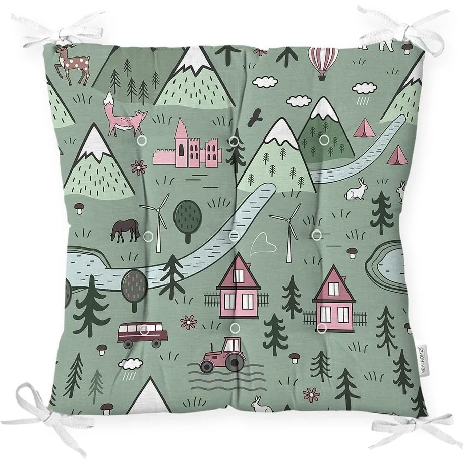 Podsedák s příměsí bavlny Minimalist Cushion Covers Village, 40 x 40 cm