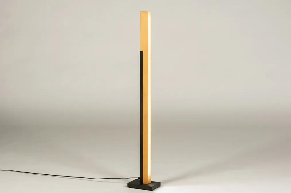 Stojací designová LED lampa Wood Enrique