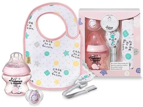 Tommee Tippee Dárková sada pro miminka baby gift růžová