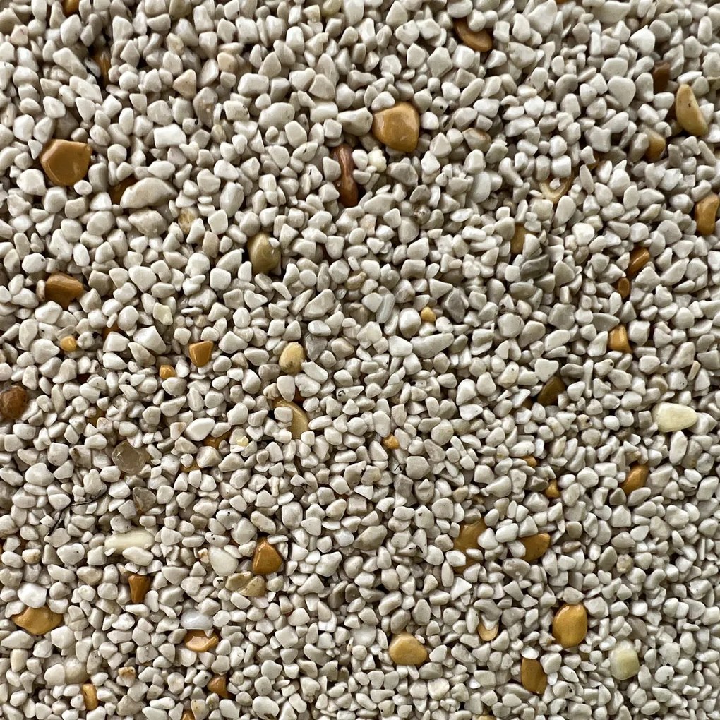 Báča Beton Kamenný koberec na podlahu Bergamo Frakce: Kombinovaná (1 – 8 mm), vydatnost setu 1,8 m², Doporučené použití v: interiéru - dvousložková epoxidová pryskyřice