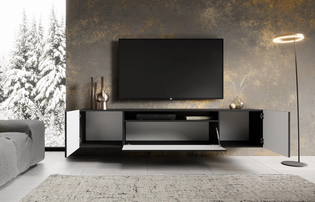 ADRK Furniture RTV skříňka NOEMI Závěsná RTV-NOE-B