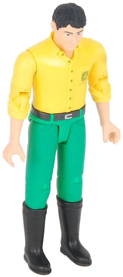 Bruder BWORLD Figurka John Deere žluté triko, zelené kalhoty