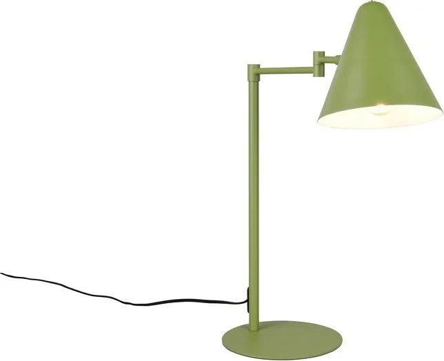 Zelená stolní lampa s ohybatelnou konstrukcí (výška 50,5 cm) Cosima – Trio