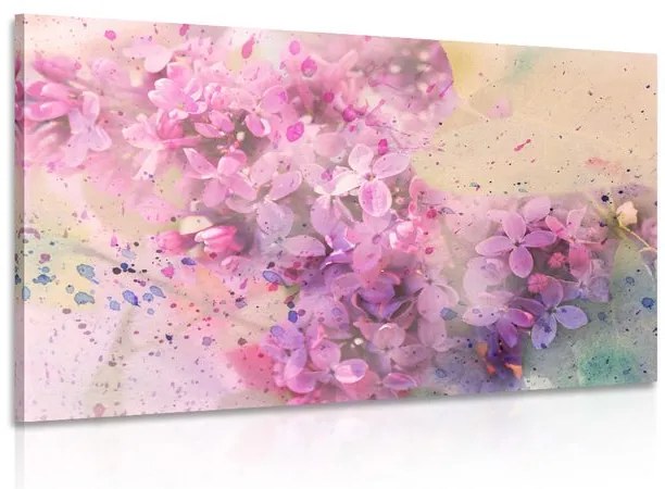 Obraz růžová větvička květů Varianta: 90x60
