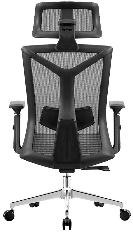 Kancelářská ergonomická židle Neoseat MARCO — látka, černá, nosnost 150 kg