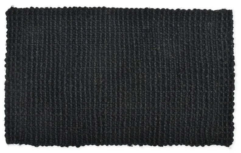 Jutová rohožka Woven Black 80x50 cm Garden Trading