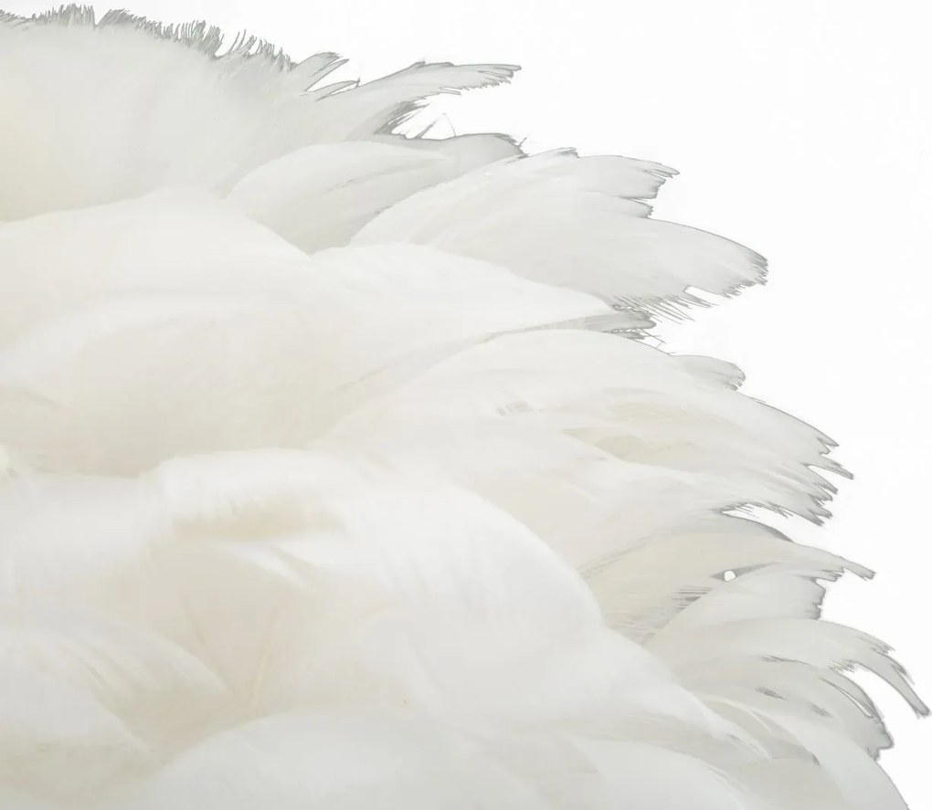 Stolní lampa Ball Feather 50 cm bílo-zlatá