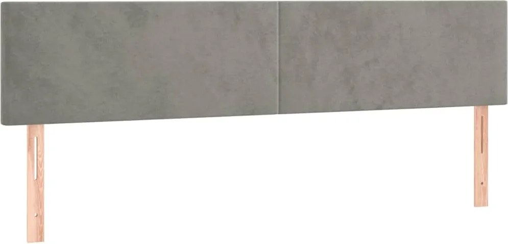 Box spring postel s matrací světle šedá 200x200 cm samet 3127391