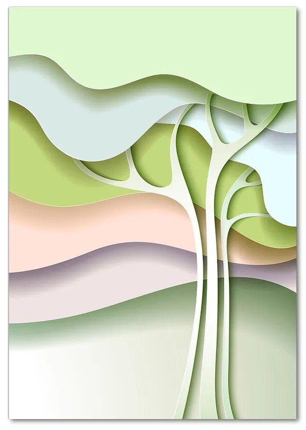 Wallmuralia Foto obraz akrylový Abstraktní strom 70x100 cm