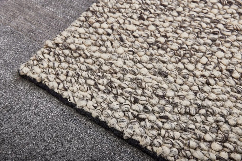 Ručne viazaný kusový koberec Mountain Sand DE 1672 White Mix, 200x290, béžová, obývacia izba, Diamond Carpets India