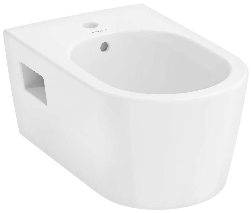 Hansgrohe EluPura Original S - Závěsný bidet, otvor pro baterii, HygieneEffect, bílá 62045450