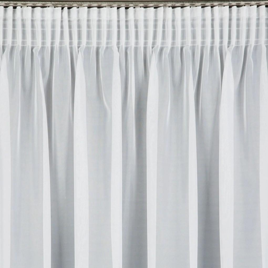 ZÁCLONA NA PÁSCE LUCY 350X150 CM BÍLÁ