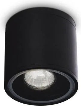 ILUX 122687 Venkovní stropní svítidlo Ideal Lux Gun PL1 nero 122687 černé 11cm IP44 - IDEALLUX
