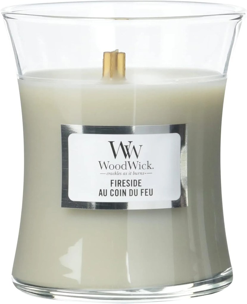 Dárková sada: Woody set 3x malá vonná svíčka s dřeveným knotem WoodWick 3x 85 g