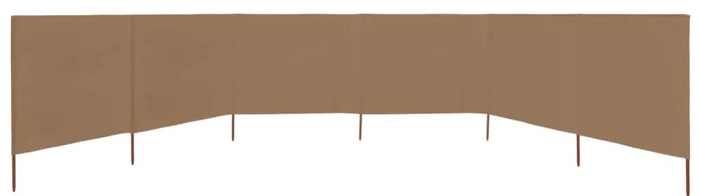 6dílná zástěna proti větru barva taupe 800 x 80 cm látková - Default Title
