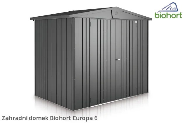 Biohort Zahradní domek EUROPA 6 Barva: šedý křemen metalíza