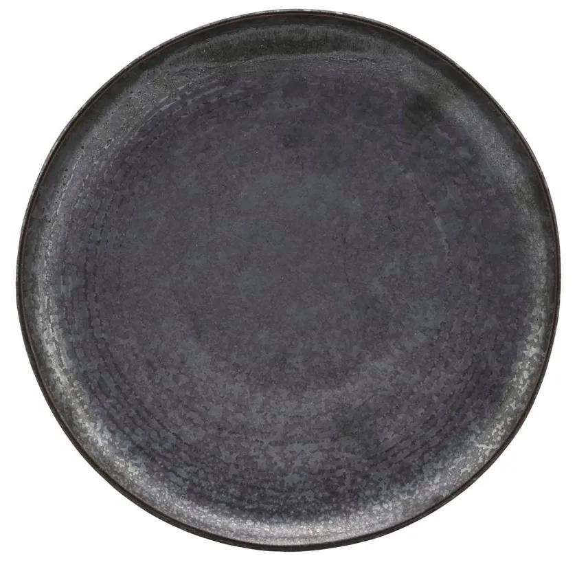 House Doctor, Dezertní kameninový talíř PION, 21,5 cm | černý