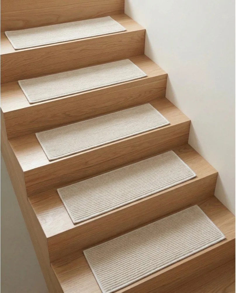 Béžové nášlapy na schody v sadě 16 ks 25x65 cm Silio – Vitaus