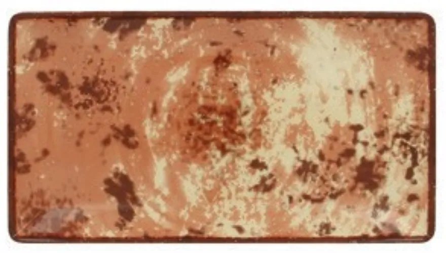 Peppery talíř obdélný 33,5x18 cm, hnědý