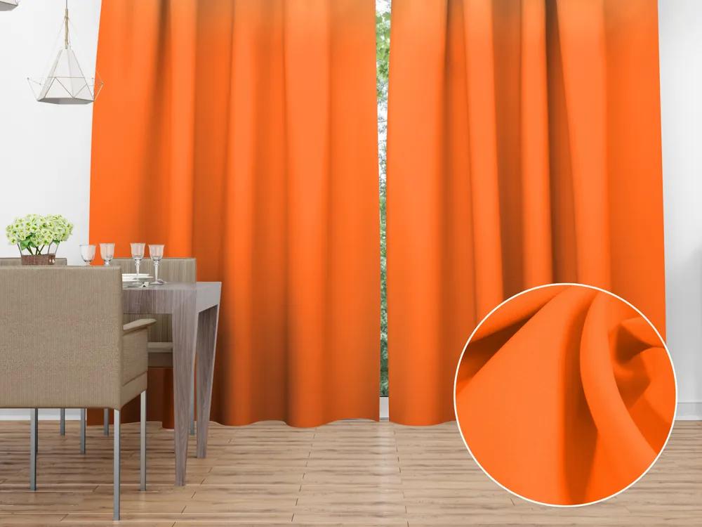 Biante Dekorační závěs Rongo RG-035 Oranžový 140x260 cm