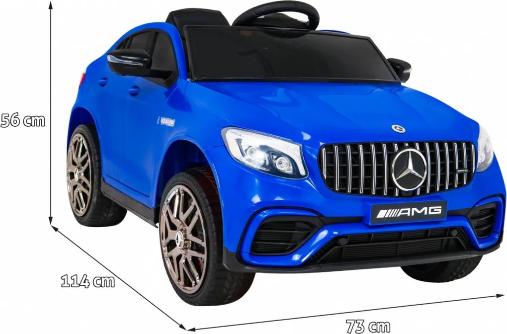 Ramiz Elektrické autíčko Mercedes Benz GLC63S SUV pro děti modré + dálkové ovládání