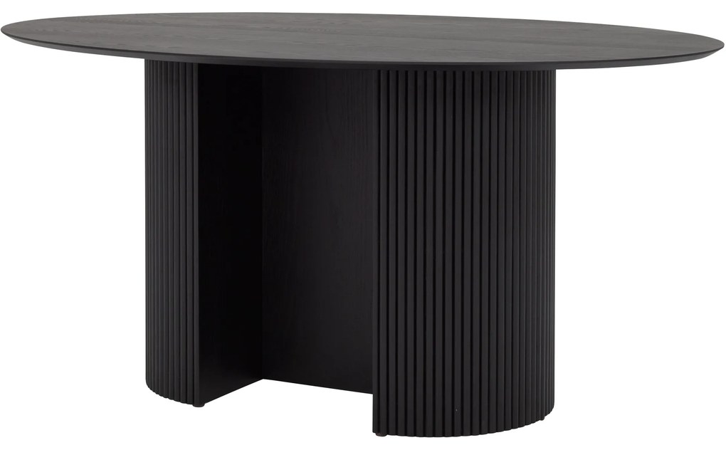 TENZO Oválný jídelní stůl ROD 160x110cm černý 9003709916