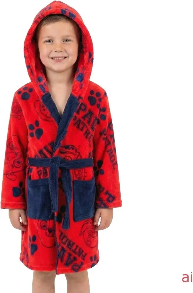 Chlapecký župan s kapucí Paw Patrol, EU 110 Červená