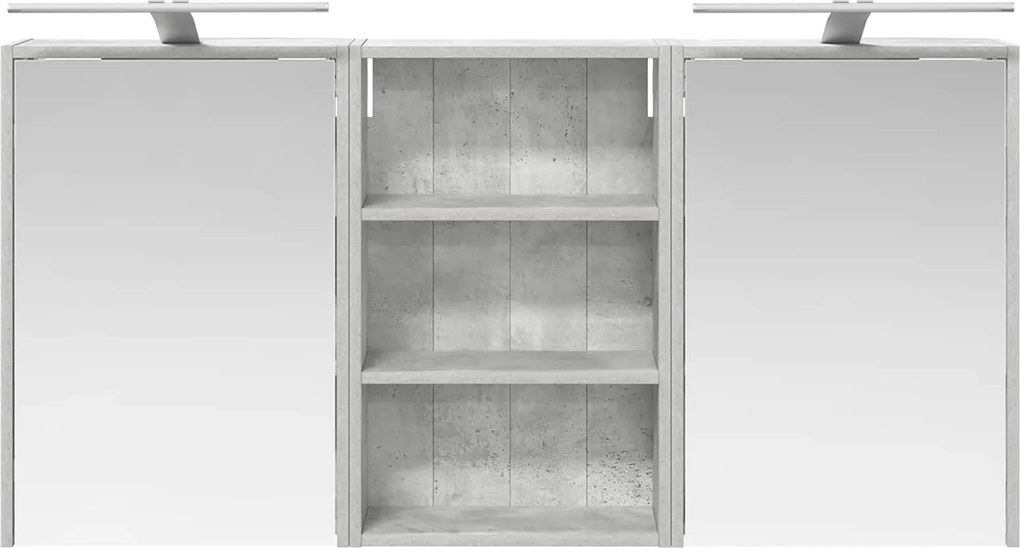 Sada koupelnových skříněk 3 ks 126 x 16 x 62,5 cm 3403835