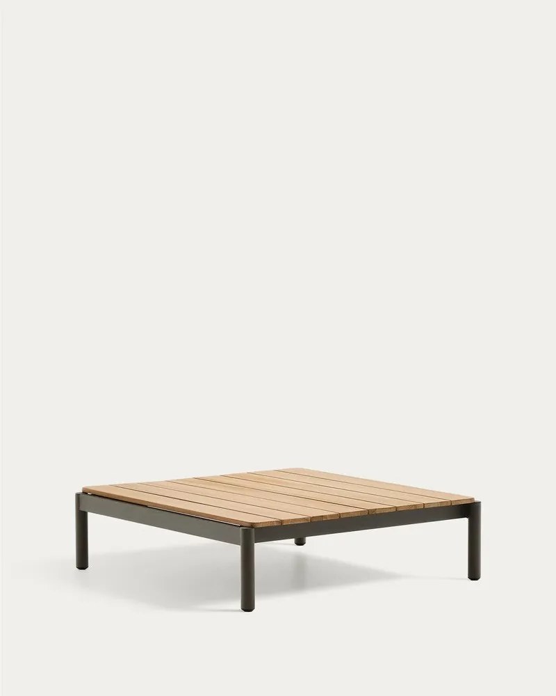 Zahradní konferenční stolek z teakového dřeva 89x91 cm Sorells – Kave Home