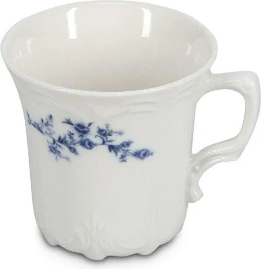 Bílý/modrý porcelánový šálek na cappuccino 200 ml Retro – BonBistro