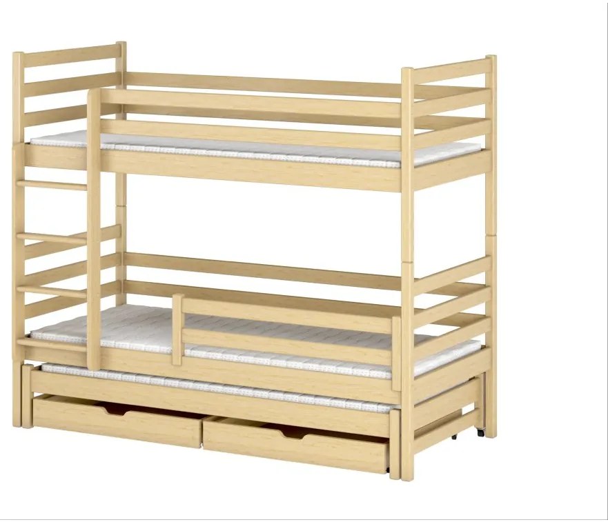 Legno Dětská patrová postel Lukáš borovice Rozměr (cm): 80x160