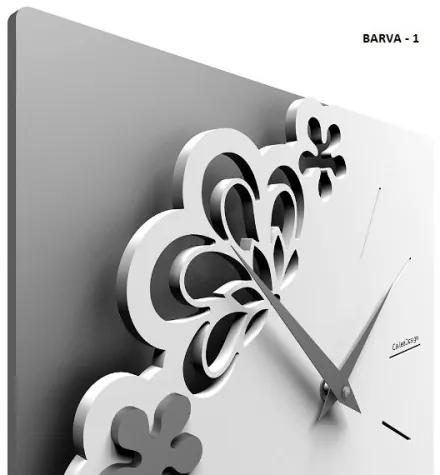 Designové hodiny 56-10-1 CalleaDesign Merletto Small 30cm (více barevných variant) Barva fialová klasik-73 - RAL4005