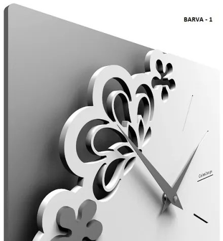 Designové hodiny 56-10-1 CalleaDesign Merletto Small 30cm (více barevných variant) Barva šedomodrá tmavá-44 - RAL5014